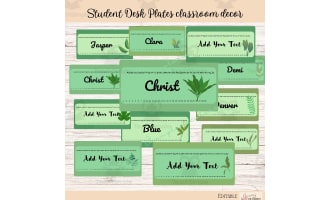Name Plates Worksheet by Teach Simple