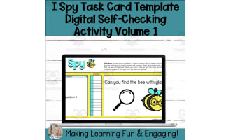 Editable Self-Checking I Spy Template - Digital Task Card Activity V1 ...
