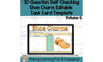 Editable Self-Checking Task Card Template - Digital Resource Vol. 3 by ...