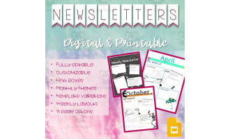 Editable Newspaper Templates by Teach Simple