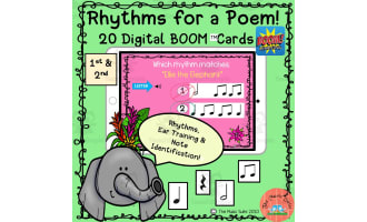 1st Grade Rhythm Boom Cards by Teach Simple