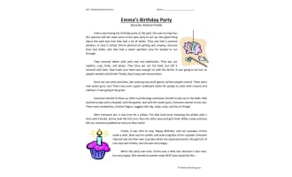 iPad A Birthday Wish Reading Comprehension Worksheet by Teach Simple