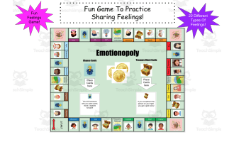 Cut, Sort, & Glue-Identifying Feelings by Teach Simple