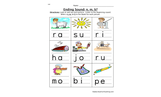 Ending Digraphs Sentences Worksheet by Teach Simple