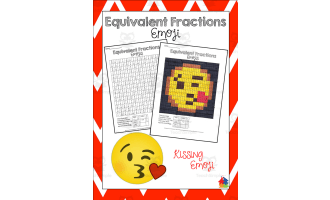 Fractions Review | St. Paddy's Emoji Math by Teach Simple