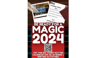 2023-2024 ESL-EFL Back to School Harry Potter Calendar by Teach Simple