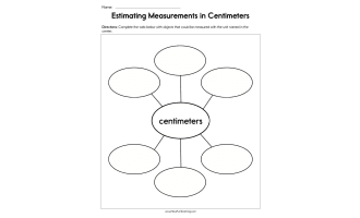 Estimating Measurement Worksheet by Teach Simple