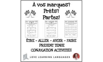French: Conjugation Practice Activities | ALLER Present Tense by Teach ...