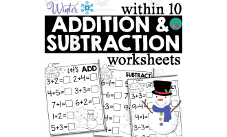 Spring Addition and Subtraction Fluency Worksheets - Addition and ...