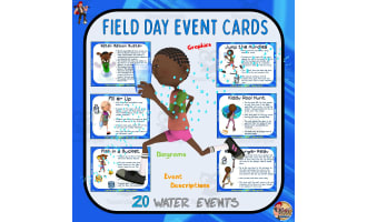 Olympic Field Day Event Cards by Teach Simple