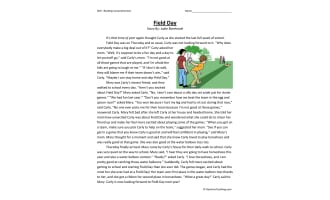 Earth Day Reading Comprehension Digital Worksheet by Teach Simple
