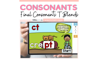 Final Consonants Activity by Teach Simple