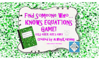 Find Someone Who... Knows Fractions - Math Game by Teach Simple
