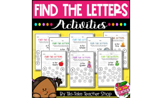 Find the Missing Letters Sequencing Activity by Teach Simple
