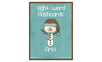 Sight Word Flash Cards by Teach Simple