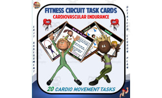 Components of Fitness Series: Cardiovascular Endurance Task Cards by ...