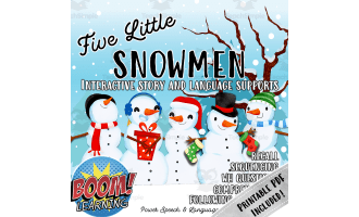 Five Little Turkeys, BOOM Cards Speech Therapy, Thanksgiving, WH ...