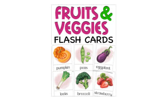 French Flash Cards: Fruits & Legumes by Teach Simple