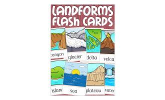 German Flash Cards: Landforms by Teach Simple