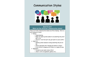 4 Communication Styles PowerPoint and Survey by Teach Simple