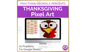 Multiplying and Dividing Fractions Pixel Art | Christmas Digital ...