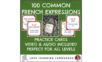 French Verbs - Dominoes Game and Worksheets - 100 Common French Verbs ...