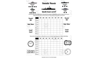 French: Battleship - Quelle heure est-il + 24 hour clock by Teach Simple