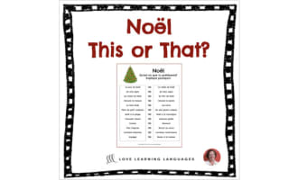 French Christmas / Noël Gratitude Activity - No prep printable by Teach ...