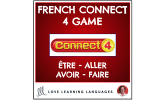 French Connect 4 Game - ALLER - Present Tense by Teach Simple