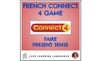French Connect 4 Game - ALLER - Present Tense by Teach Simple