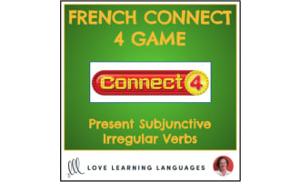 French Connect 4 Game - Past Subjunctive - Regular and Irregular Verbs ...
