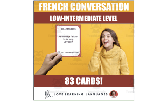 10 Intermediate Level French Dictées by Teach Simple