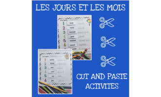 Spanish: Months and Days Cut and Paste Activity by Teach Simple