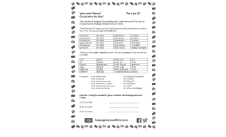 French - Monday morning (parts of the day) by Teach Simple