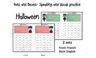 French: Dots and Boxes- Greetings- Game by Teach Simple