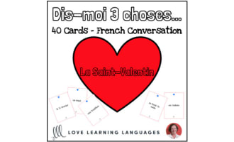 French speaking game - Tell me 3 things - Dis-moi trois choses by Teach ...