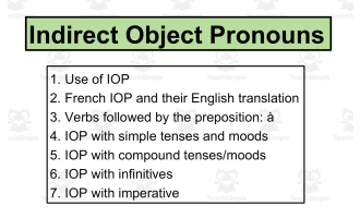 French Indirect Object Pronouns Worksheet - Complément d'Objet Indirect ...