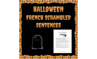 Halloween Scrambled Sentences - No Prep Printable by Teach Simple