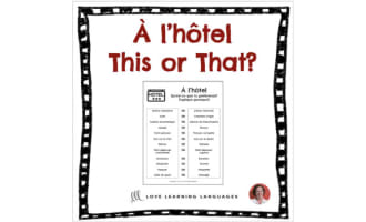French Restaurant Theme - This or That Activity by Teach Simple