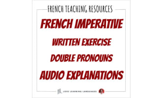 French Double Pronouns Exercise - Pronoms Français by Teach Simple
