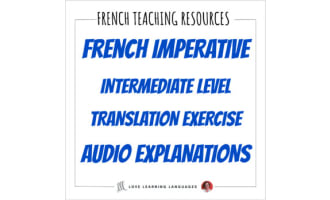 French Imperative - Written Translation - Advanced Level - Distance ...
