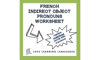 French: Double Object Pronouns Worksheet by Teach Simple