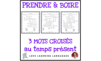 French -RE verbs crossword puzzle - regular -RE verbs - present tense ...