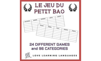 French: House Vocabulary - Scattergories Game by Teach Simple