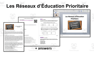 French: L'Etranger- Albert Camus- Article and Worksheet by Teach Simple