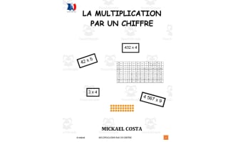 French: Multiplication by 2-Digit Activity Book by Teach Simple