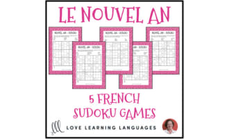 French New Year Task Cards - Le Nouvel An - Après les Fêtes by Teach Simple