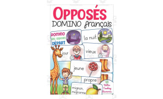 French: Clothes Dominoes Game by Teach Simple