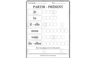 French: SAVOIR - Present Tense Worksheet by Teach Simple