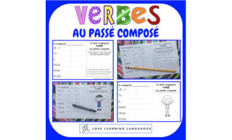 French: Present Tense Verbs - Conjugation Charts - Cut and Paste ...